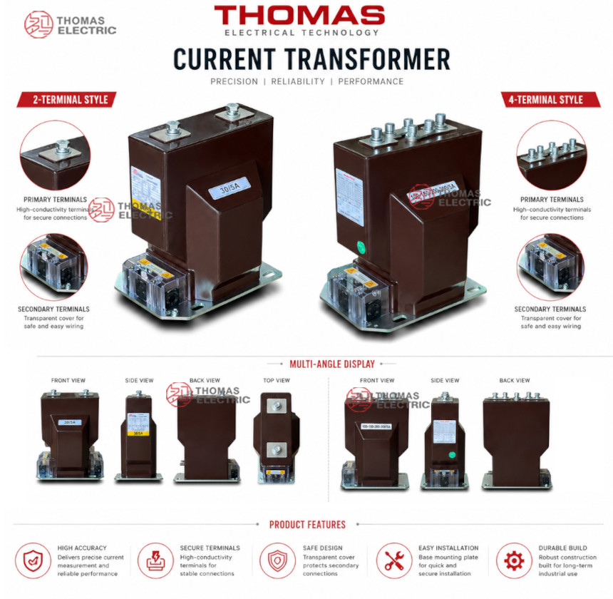 Transformator de tensiune LZZB11-24/180-220 | VT interior din rășină ...