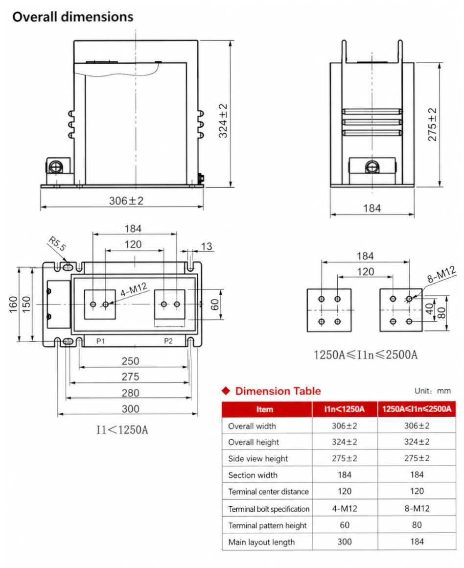 LZZBJ9-24/185h/2S Current Transformer | Compact 20kv 22kv 24kV Indoor ...
